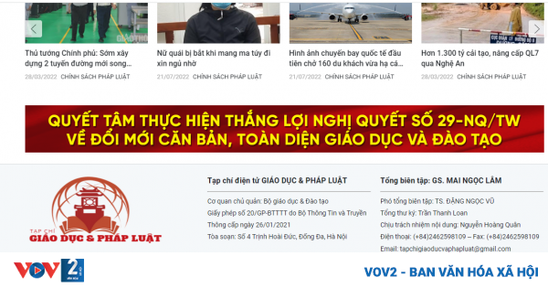 Bộ Giáo dục và Đào tạo cảnh báo trang web, fanpage và group Facebook giả mạo | VOV2.VN